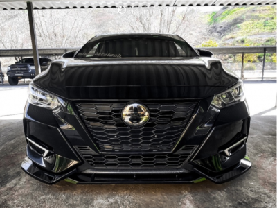 2020 Nissan Sentra with 19x8.5 35 Enkei Raijin and 235/35R19 Venom ...