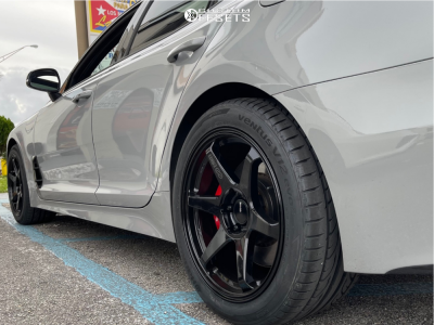 2020 Kia Stinger with 18x8.5 38 Enkei T6r and 245/45R18 Hankook Ventus ...