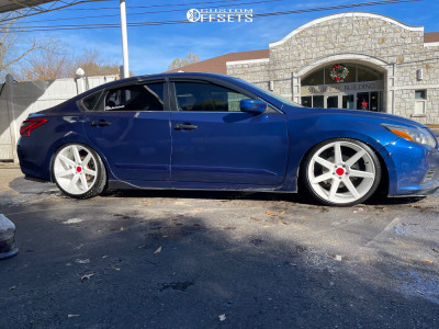 2016 Nissan Altima with 20x10.5 30 Niche Verona and 245/35R20 Yokohama ...