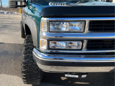 1996 Chevrolet K3500 with 18x9 0 XD Rockstar 3 and 275/65R18 Cooper ...
