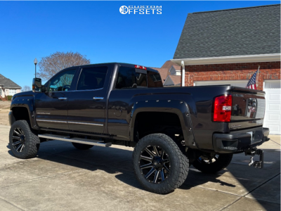2016 GMC Sierra 2500 HD with 22x10 -18 Fuel Contra and 37/12.5R22 Toyo ...