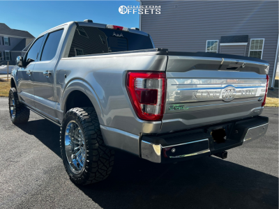 2021 Ford F-150 with 22x10 -19 Vision Riot and 35/12.5R22 Nitto Ridge ...