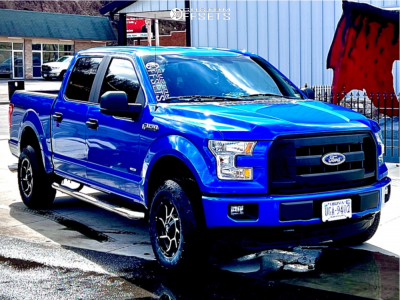 2015 Ford F-150 with 17x9 -12 Vision Prowler 422 and 265/70R17 Dextero ...