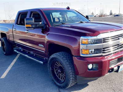 2016 Chevrolet Silverado 2500 HD Wheel Offset Aggressive > 1" Outside ...