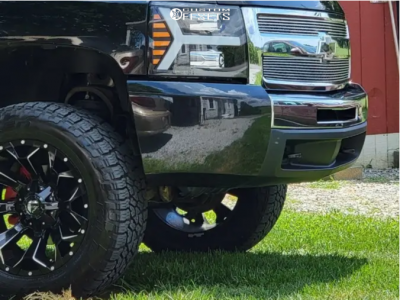 2010 Chevrolet Silverado 1500 with 20x10 -22 Fuel Assault and 305/55R20 ...