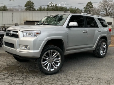 2012 Toyota 4Runner with 18x10 -24 Moto Metal Mo970 and 285/65R18 Nitto ...