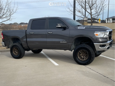 2019 Ram 1500 with 18x9 -12 Fuel Rebel and 35/12.5R18 Toyo Tires Open ...