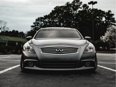 2013 INFINITI G37 with 19x10.5 22 Weds Kranze Vishnu and 235/35R19 ...