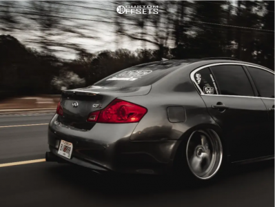 2013 INFINITI G37 with 19x10.5 22 Weds Kranze Vishnu and 235/35R19 ...