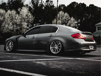 2013 INFINITI G37 with 19x10.5 22 Weds Kranze Vishnu and 235/35R19 ...