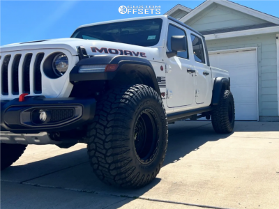 2021 Jeep Gladiator with 17x10 -25 Vision Tactical and 35/12.5R17 Radar ...