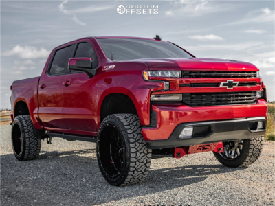 2020 Chevrolet Silverado 1500 with 24x12 -51 Vision Rocker and 35/12 ...