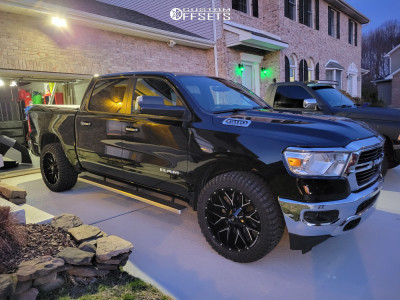 2020 Ram 1500 with 22x10 -19 Hardrock Affliction and 285/50R22 Radar ...
