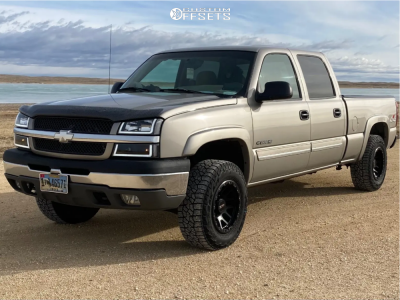 2003 Chevrolet Silverado 1500 with 17x9 -12 Vision Nemesis and 275 ...