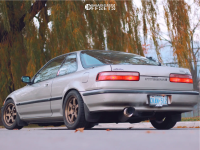1990 Acura Integra with 15x6.5 25 Volk Te37 and 205/50R15 Falken Azenis ...