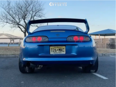 1993 Toyota Supra with 18x9.5 35 ESR Cr5 and 265/35R18 Achilles Atr ...