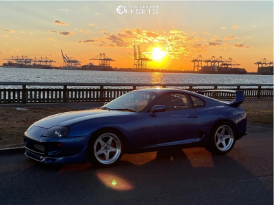1993 Toyota Supra with 18x9.5 35 ESR Cr5 and 265/35R18 Achilles Atr ...