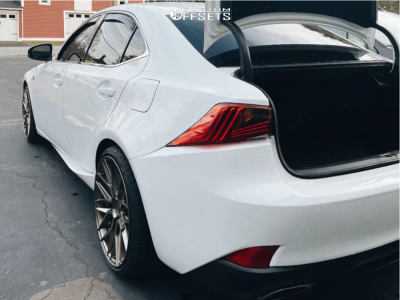 2017 Lexus IS300 with 19x8.5 35 Niche Gamma and 225/35R19 Lexani Lx ...