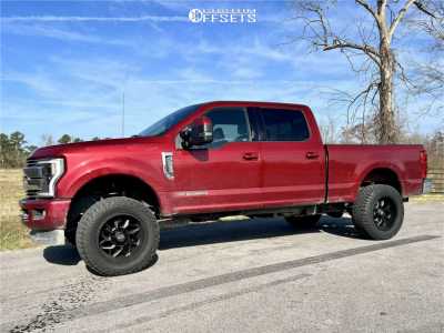 2017 Ford F-250 Super Duty with 20x10 -19 Vision Spyder and 35/12.5R20 ...