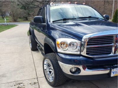 2007 Dodge Ram 1500 with 20x10 -24 Vision Razor and 295/45R20 General ...