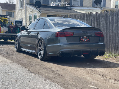 2017 Audi A6 Quattro with 20x10 33 Japan Racing Jr20 and 255/35R20 Michelin Pilot Sport 4 S and ...