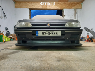 1991 Peugeot 405 with 17x8 15 Compomotive Mo5 and 235/40R17 Vercelli ...