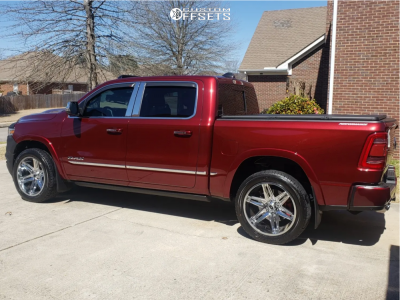 2020 Ram 1500 with 22x10 -19 Vision Razor and 295/25R22 Falken Azenis ...
