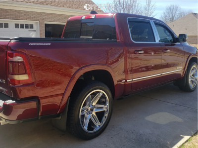 2020 Ram 1500 with 22x10 -19 Vision Razor and 295/25R22 Falken Azenis ...