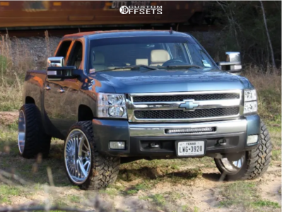 2007 Chevrolet Silverado 1500 with 24x14 -76 Fuel Forged Ff75 and 33/13 ...
