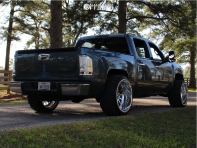 2007 Chevrolet Silverado 1500 with 24x14 -76 Fuel Forged Ff75 and 33/13 ...