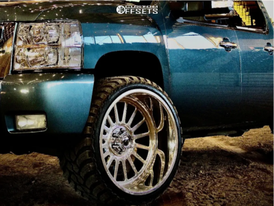 2007 Chevrolet Silverado 1500 with 24x14 -76 Fuel Forged Ff75 and 33/13 ...
