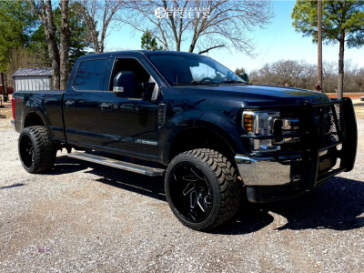 2019 Ford F-250 Super Duty Wheel Offset Hella Stance >5" Leveling Kit ...