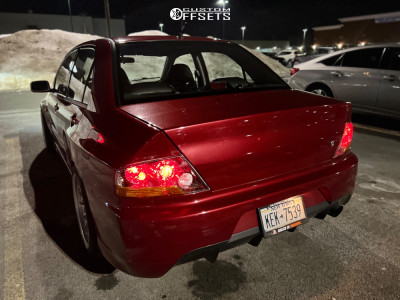2003 Mitsubishi Lancer with 18x9.5 27 Enkei Nt03m and 265/35R18 Nitto ...