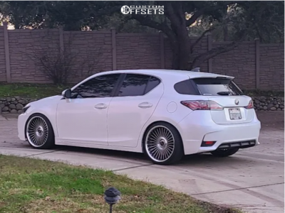 2015 Lexus CT200h with 19x8.5 4 Work Emitz and 235/25R19 Achilles A/t ...