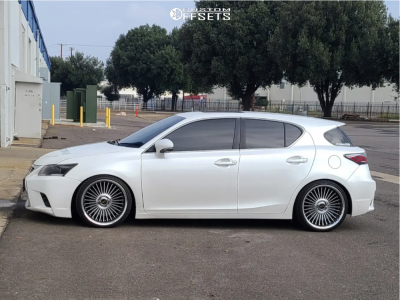 2015 Lexus CT200h with 19x8.5 4 Work Emitz and 235/25R19 Achilles A/t ...