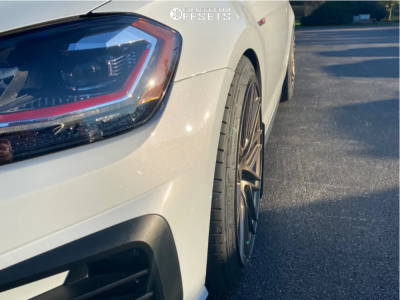 2018 Volkswagen GTI with 18x8.5 32 TSW Pescara and 225/40R18 Michelin ...