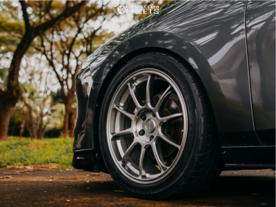 2020 Mazda 3 Sport with 18x8.5 45 Volk Ze40 and 225/45R18 Dunlop ...