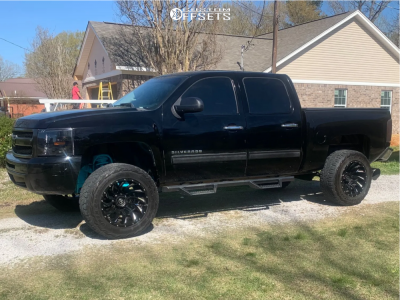 2010 Chevrolet Silverado 1500 with 20x12 -46 XF Offroad Xf-224 and 35/ ...