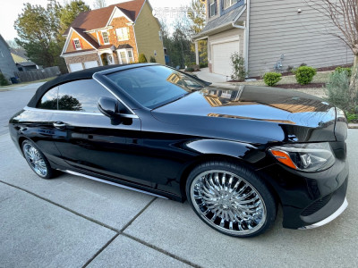 2017 Mercedes-Benz C300 with 20x8 40 Strada Spina and 225/35R20 Nexen ...