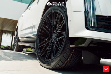 2022 Cadillac Escalade with 24x10 25 Vossen Hf6-5 and 285/40R24 Toyo ...
