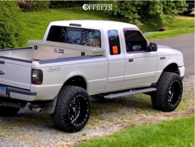 2008 Ford Ranger with 20x12 -44 TIS 544BM and 33/12.5R20 Nitto Ridge ...