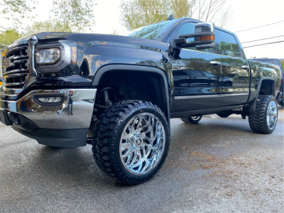 2018 GMC Sierra 1500 with 22x12 -44 TIS 544C and 33/12.5R22 Nexen ...