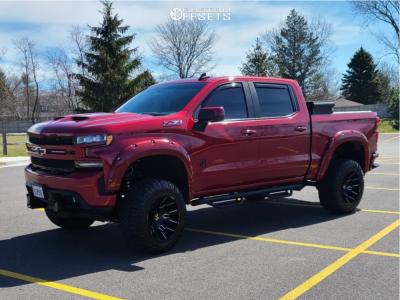 2019 Chevrolet Silverado 1500 Wheel Offset Aggressive > 1" Outside ...