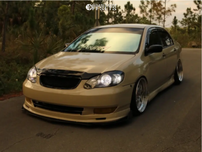 2005 Toyota Corolla with 18x9.5 25 VIP Modular VX-310 and 215/35R18 ...