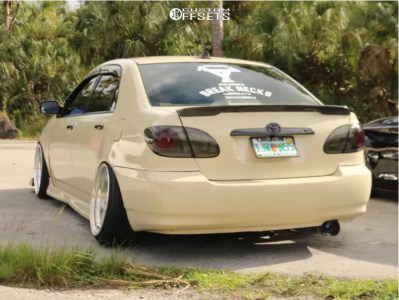 2005 Toyota Corolla with 18x9.5 25 VIP Modular VX-310 and 215/35R18 ...