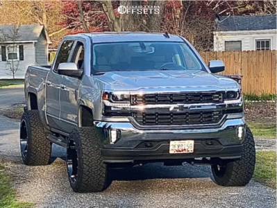 2016 Chevrolet Silverado 1500 with 22x14 -76 Vision Spyder and 35/13.5R22 Venom Power Terra ...