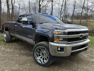 2016 Chevrolet Silverado 3500 HD with 22x12 -51 Vision Rocker and 305 ...