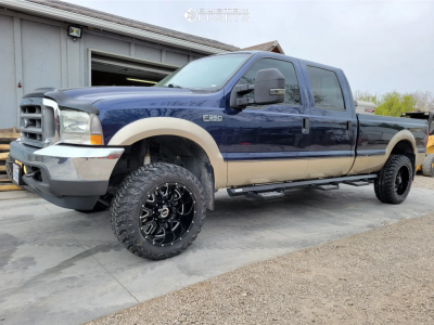 2002 Ford F-350 Super Duty with 20x10 -25 Ultra Hunter and 295/55R20 ...