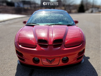 2001 Pontiac Firebird with 18x9.5 35 Aodhan Ah02 and 275/35R18 Vercelli ...