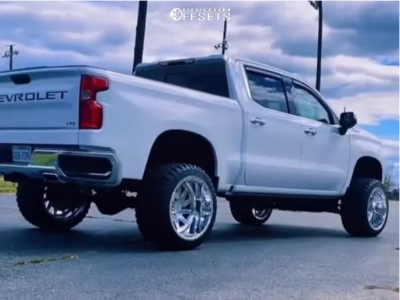 2021 Chevrolet Silverado 1500 with 22x14 -76 American Force Aka Ss and 33/14.5R22 Fury Offroad ...